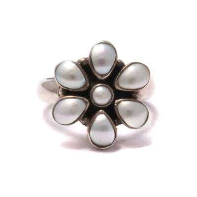 Natürlicher Blumen Edelstein Ring aus 925 Sterling Silber - 1293 - Love ...